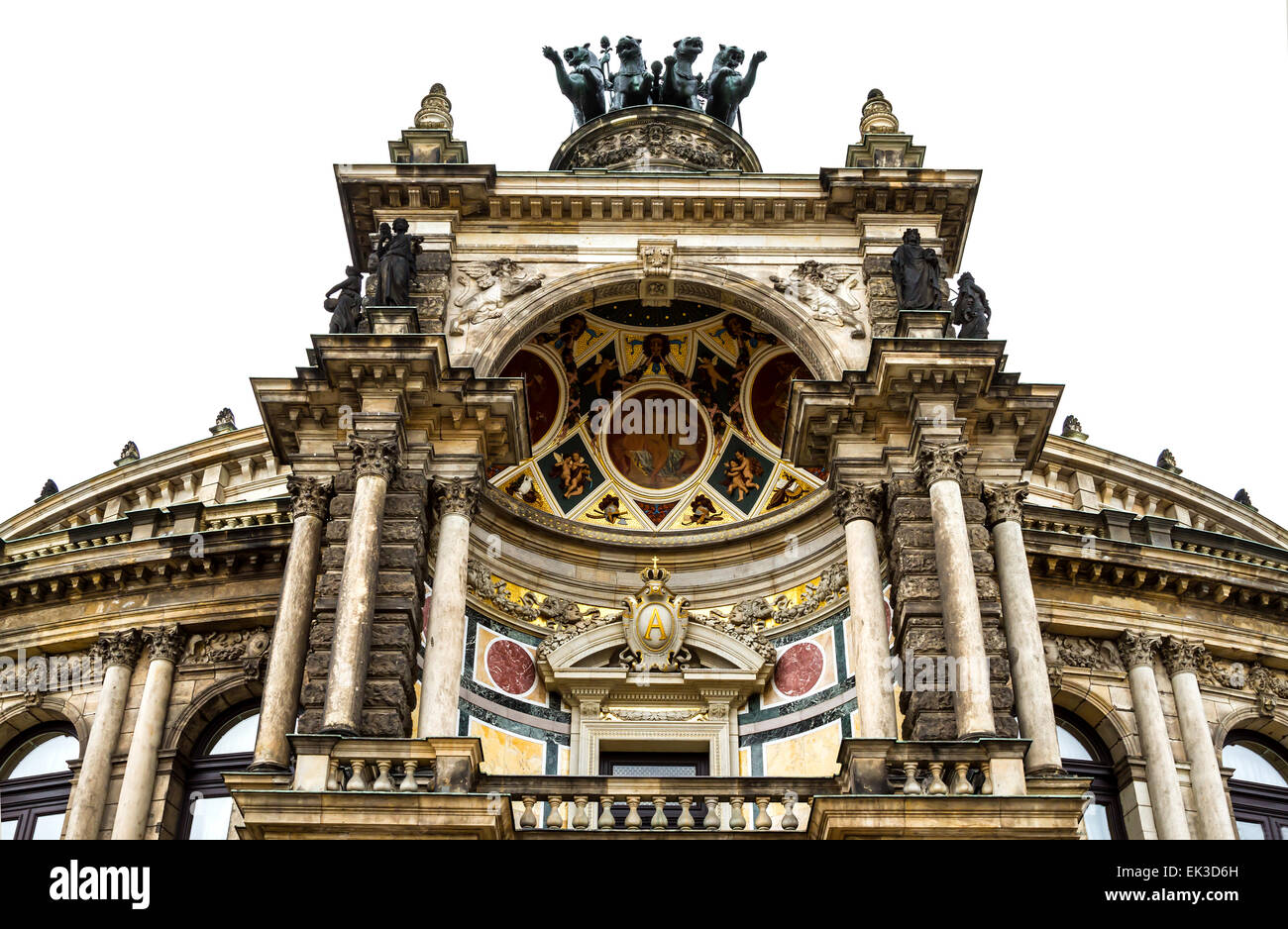 Opernplatz mit altem opernhaus und operturm -Fotos und -Bildmaterial in ...