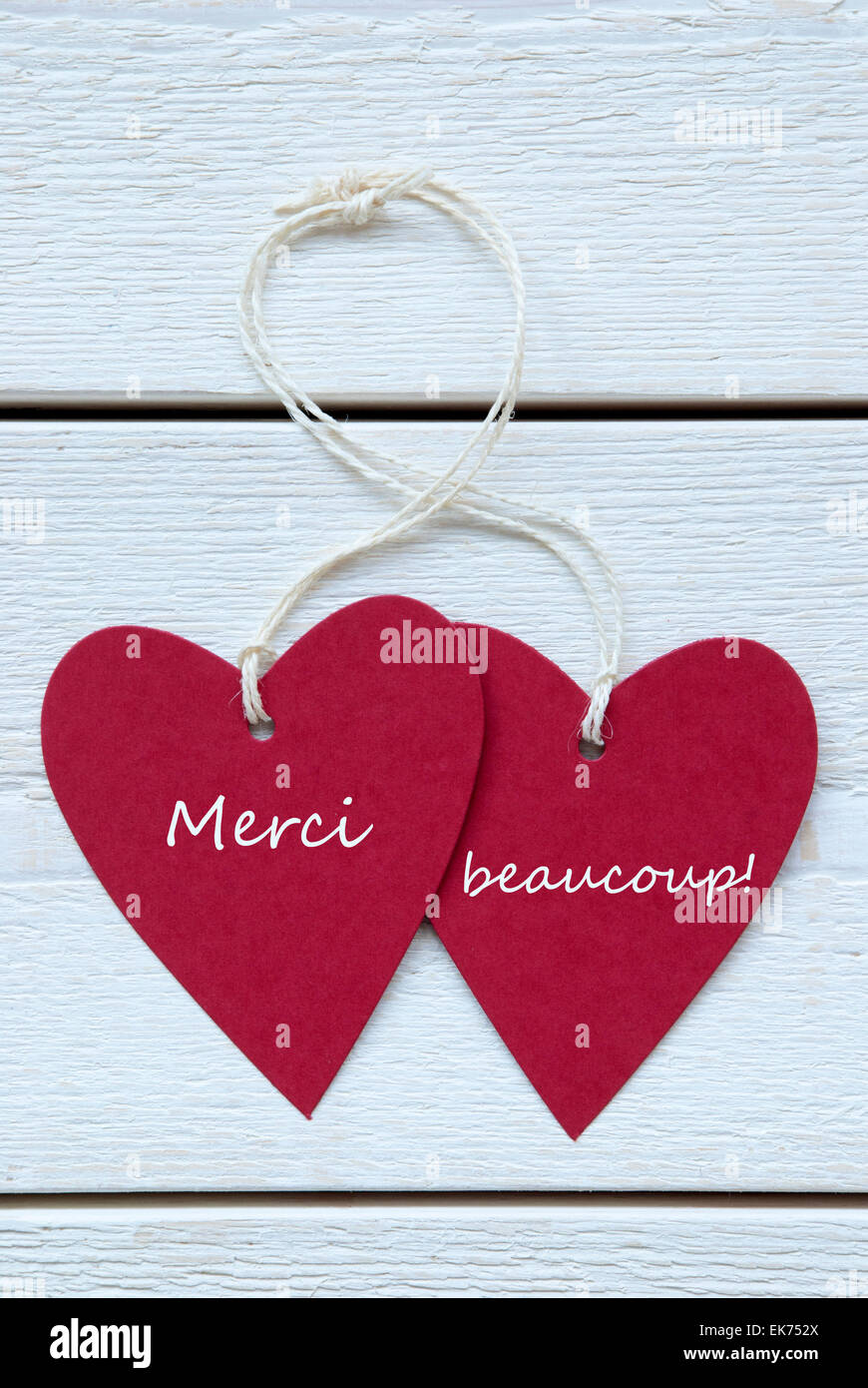 Label french text merci means -Fotos und -Bildmaterial in hoher ...