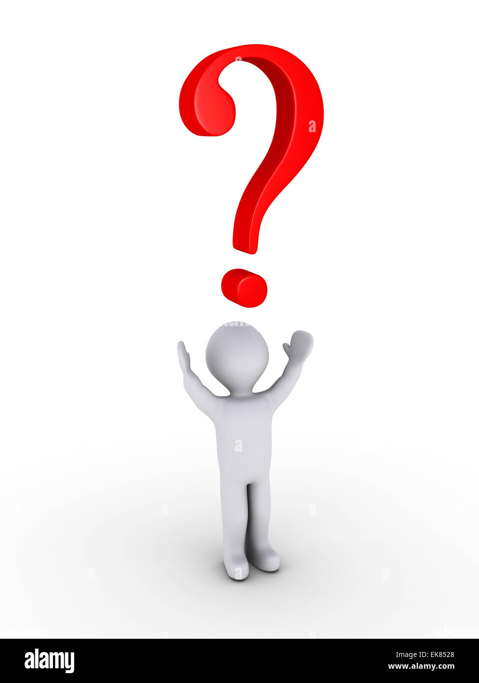 Menschen Fragen, warum mit Fragezeichen Stockfotografie - Alamy