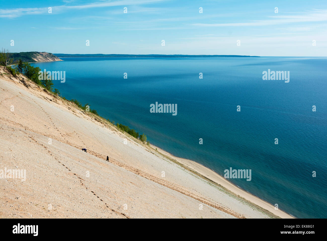 Michigan, Sleeping Bear Dunes National Lakeshore, mit Blick auf Lake ...