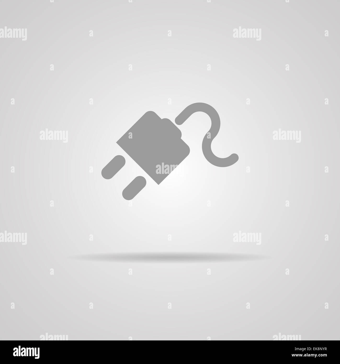 Elektrische Stecker - Vektor Icon isoliert Stockfotografie - Alamy