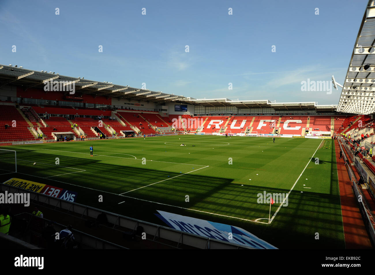 Rotherham Yorshire UK - das Aeseal New York Stadium, Heimstadion des ...