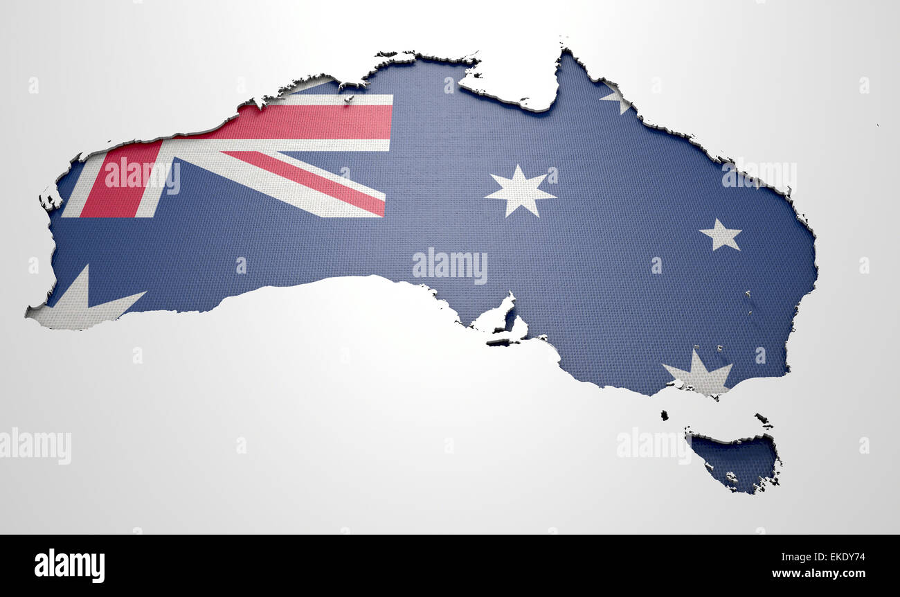 Australia map outline -Fotos und -Bildmaterial in hoher Auflösung – Alamy