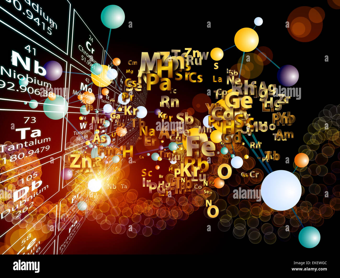 Visualisierung der chemischen elemente -Fotos und -Bildmaterial in ...