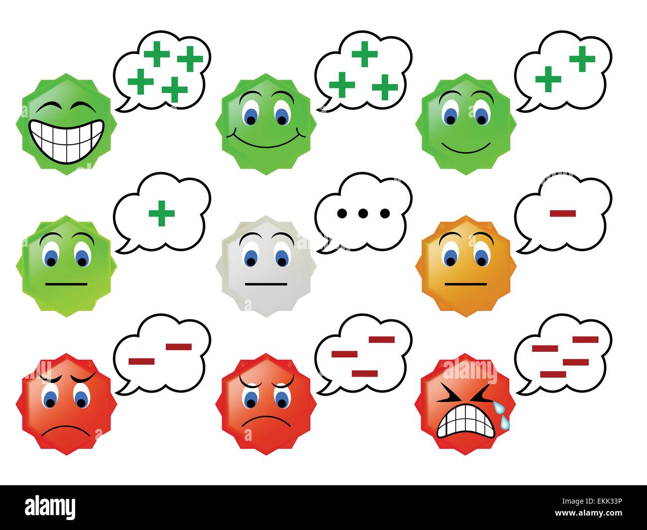 Thinking emoticon Stock-Vektorgrafiken kaufen - Alamy