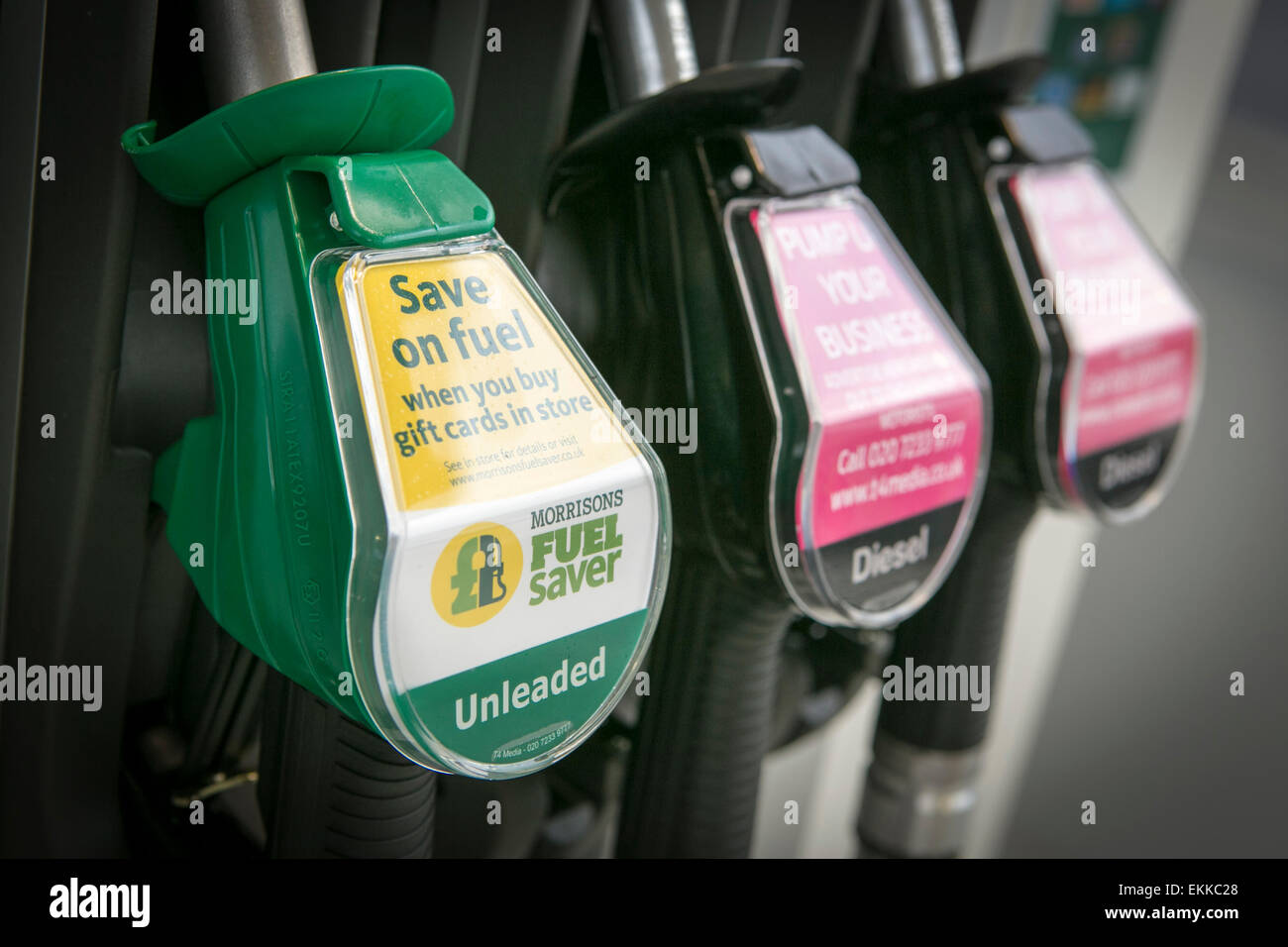 Morrisons M tanken Tankstelle Chorlton, Manchester Stockfotografie - Alamy