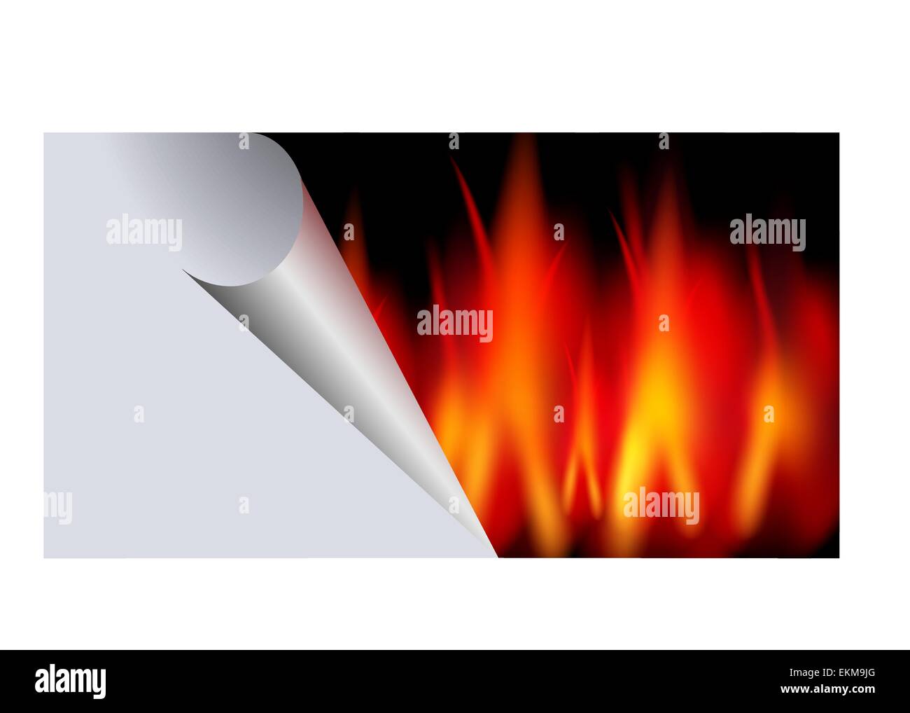 Das große feuer Stock-Vektorgrafiken kaufen - Alamy