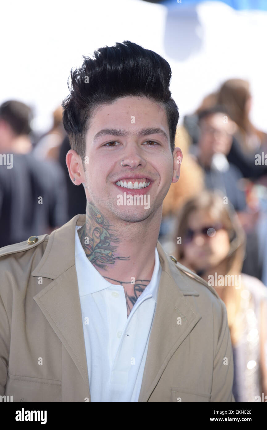 Los Angeles, Kalifornien, USA. 12. April 2015. Rapper T. Mills besucht ...