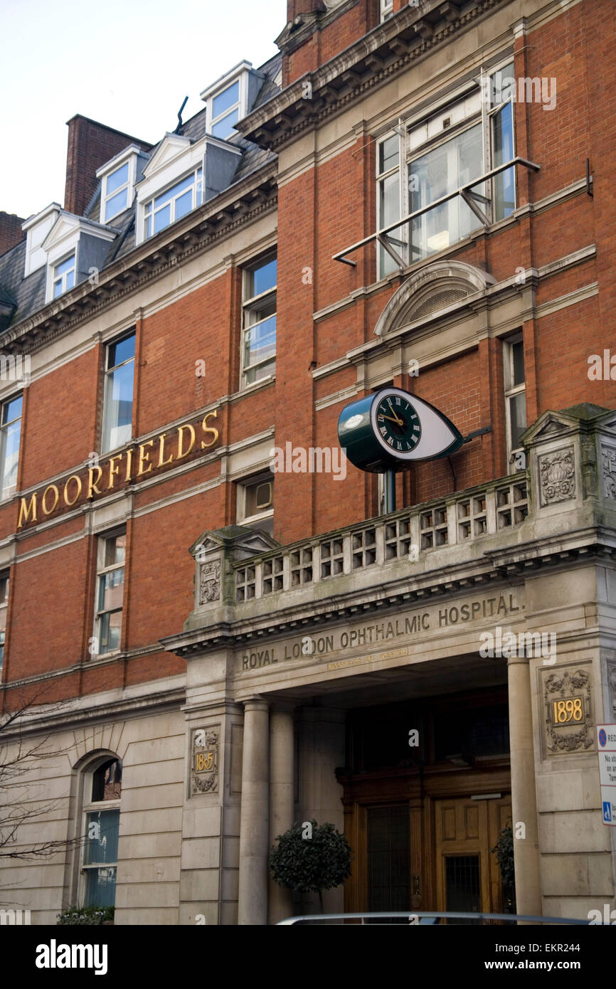 Moorfields Eye Hospital Stockfotografie - Alamy