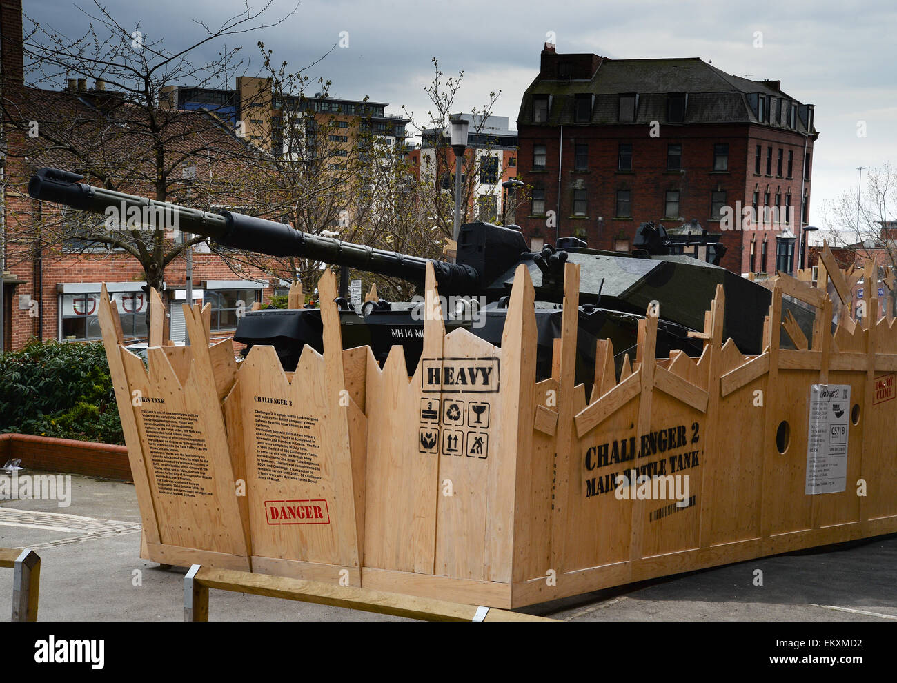 Der Challenger 2-Tank-Prototyp, das Discovery Museum in Newcastle Upon ...