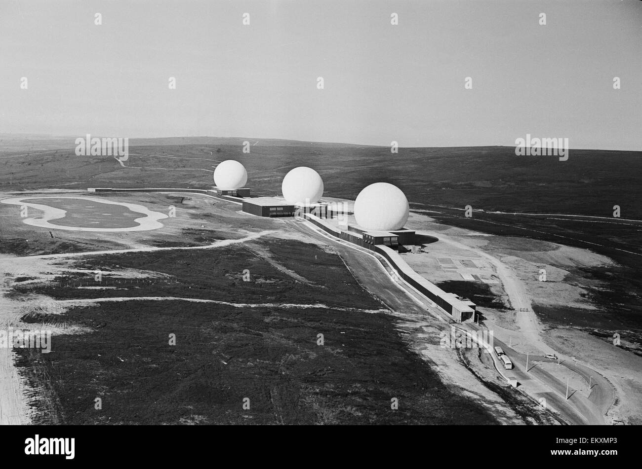 Raketenstarts Royal Air Force Station auf Snod Hill in North York Moors ...