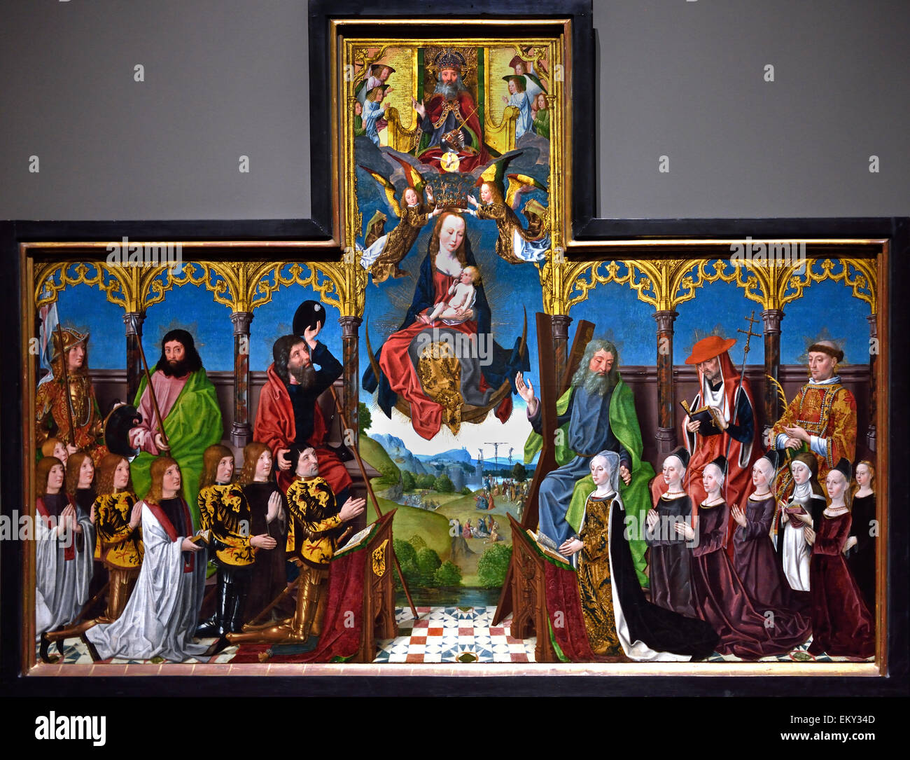 Flügelaltar des Grafen Gumbrecht von Neuenahr - Neuenahr Altarbild 1484 Meister Heiligen Sippe ...