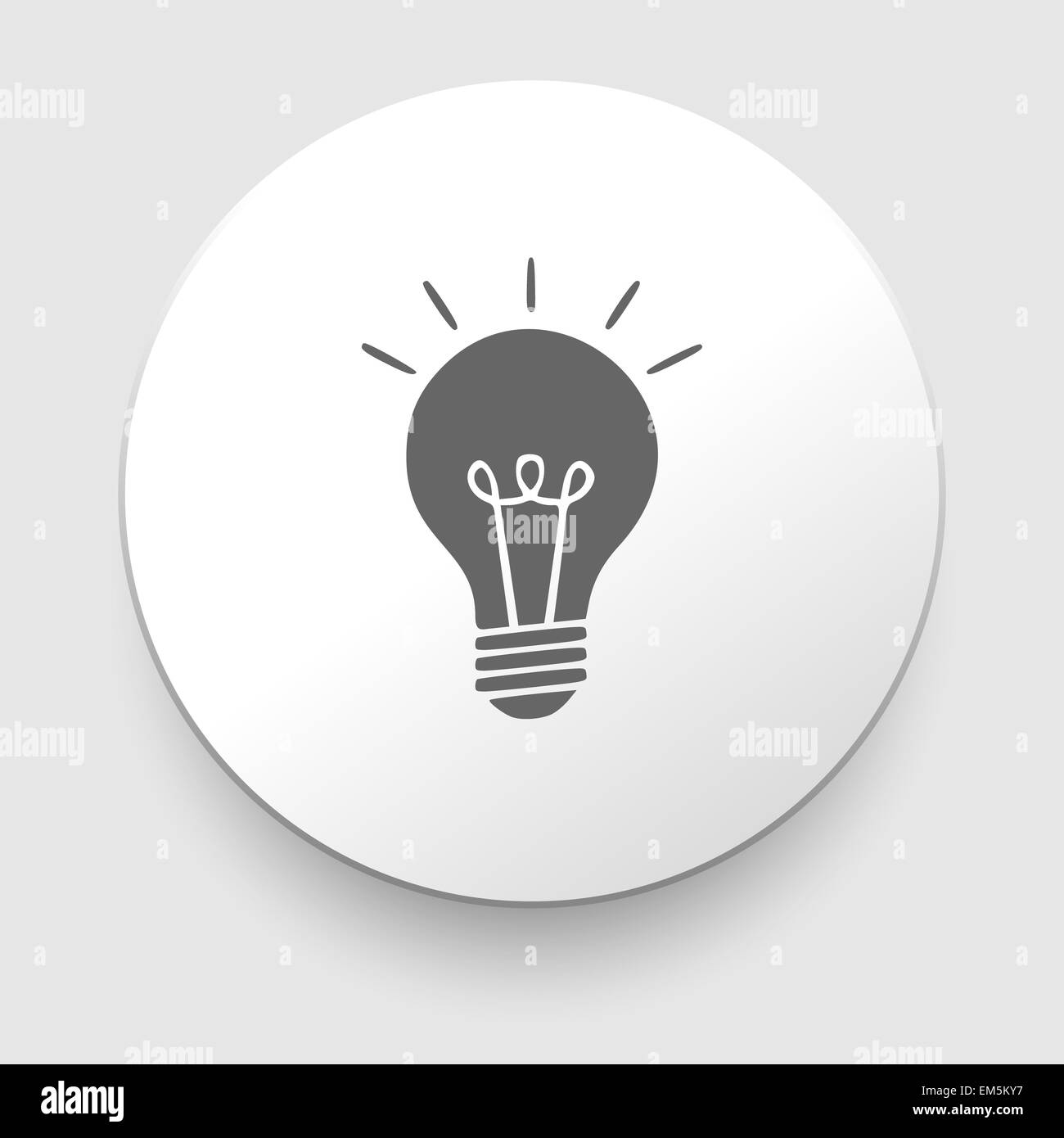 Elektrische Lampe Symbol - Vektor-illustration Stockfotografie - Alamy