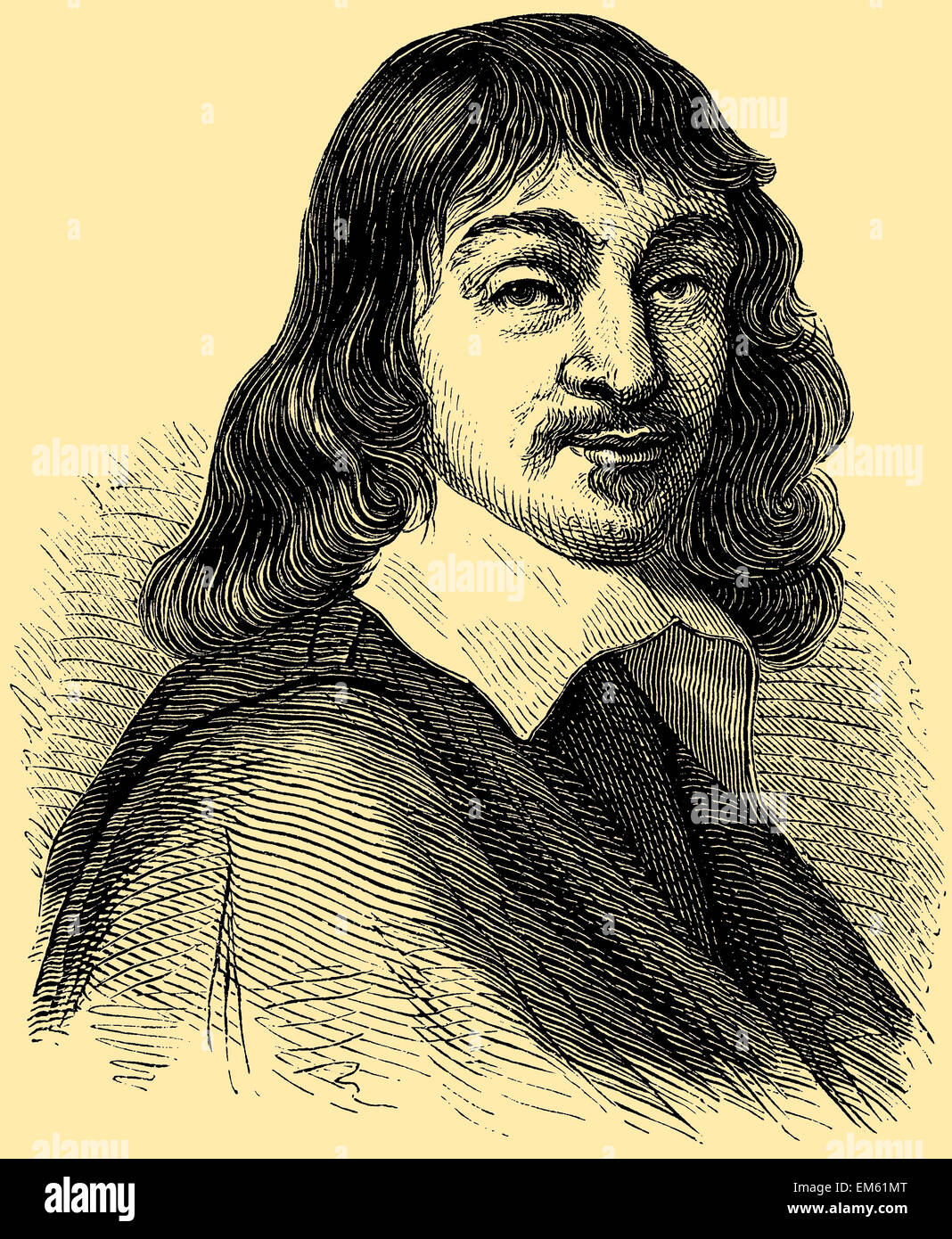 René Descartes (1596-1650), französischer Philosoph, Mathematiker ...