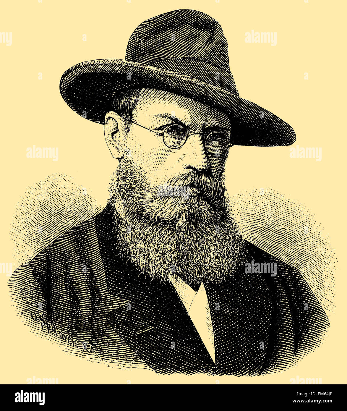 Franz von Lenbach (1836 – 1904), deutscher Maler Stockfotografie - Alamy