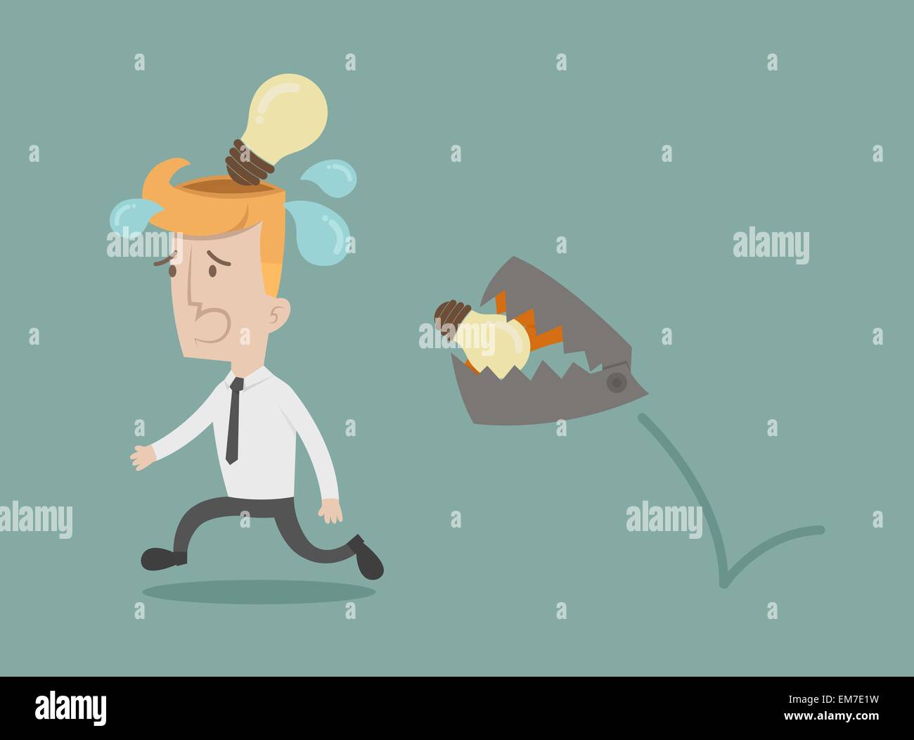 Erleuchteter kopf Stock-Vektorgrafiken kaufen - Alamy