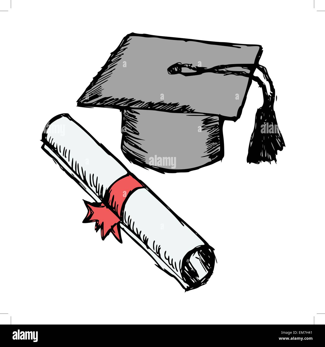 Diploma cartoon Stock-Vektorgrafiken kaufen - Alamy