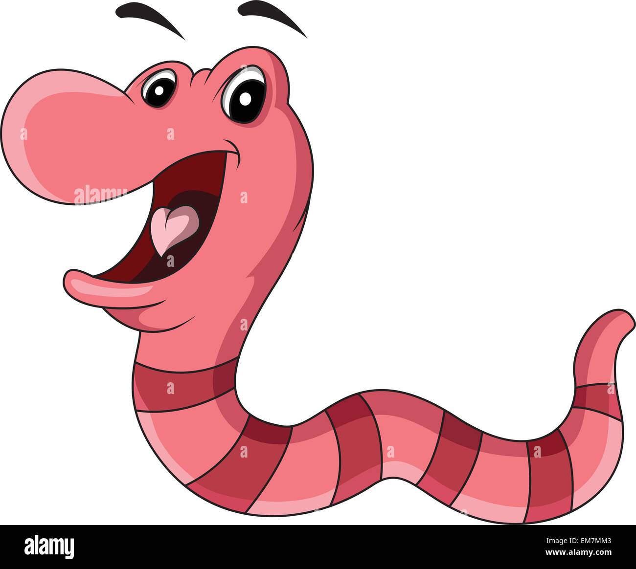 Worm cartoon -Fotos und -Bildmaterial in hoher Auflösung – Alamy