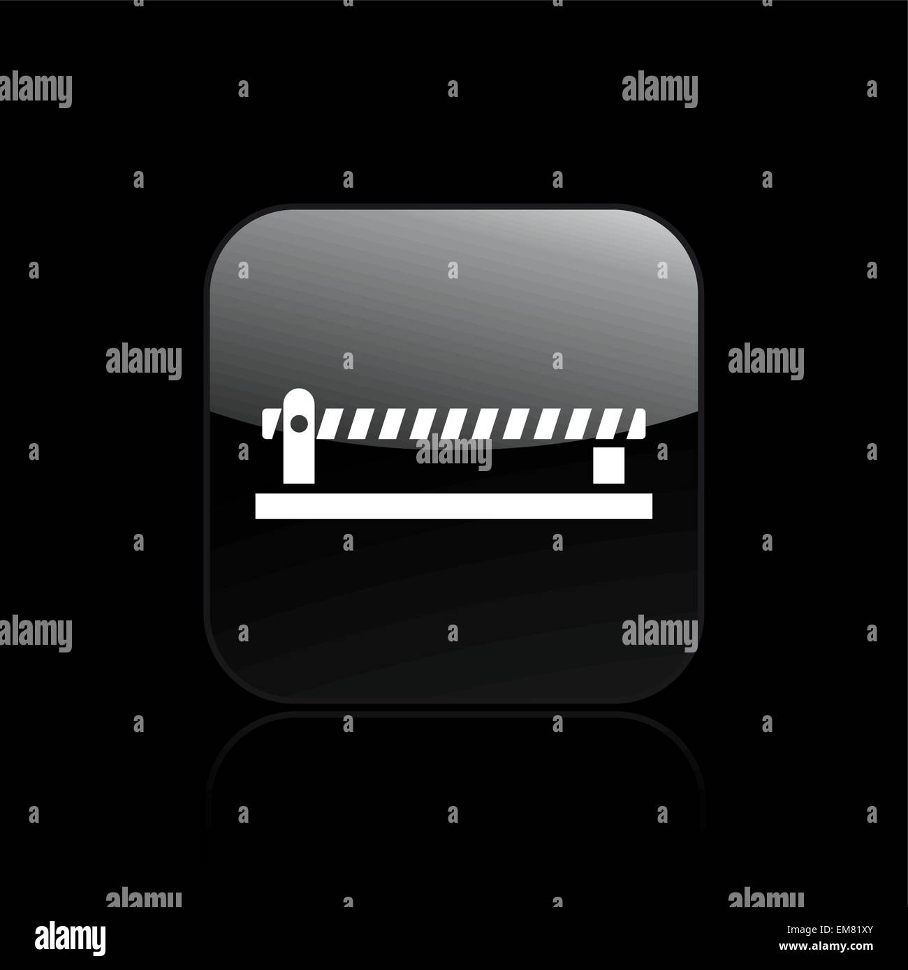 Vektor-Illustration der einzelnen Grenze Symbol Stock-Vektorgrafik - Alamy