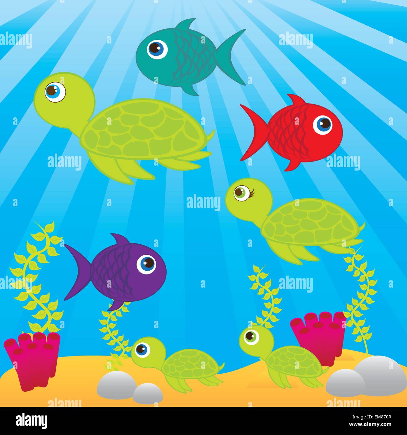 Vector clipart set cartoon turtle -Fotos und -Bildmaterial in hoher ...