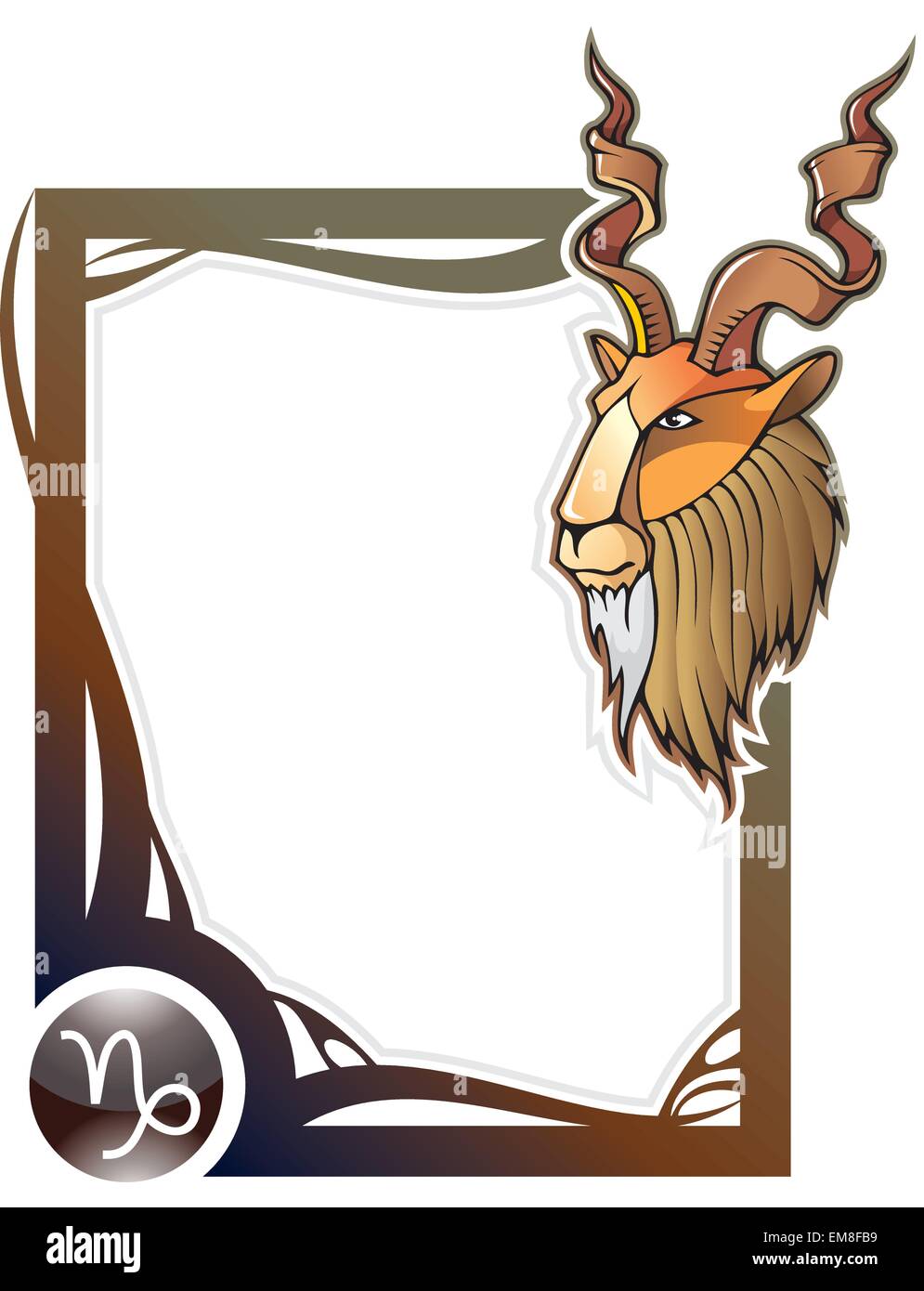 Steinbock symbol sternzeichen Ausgeschnittene Stockfotos und -bilder ...
