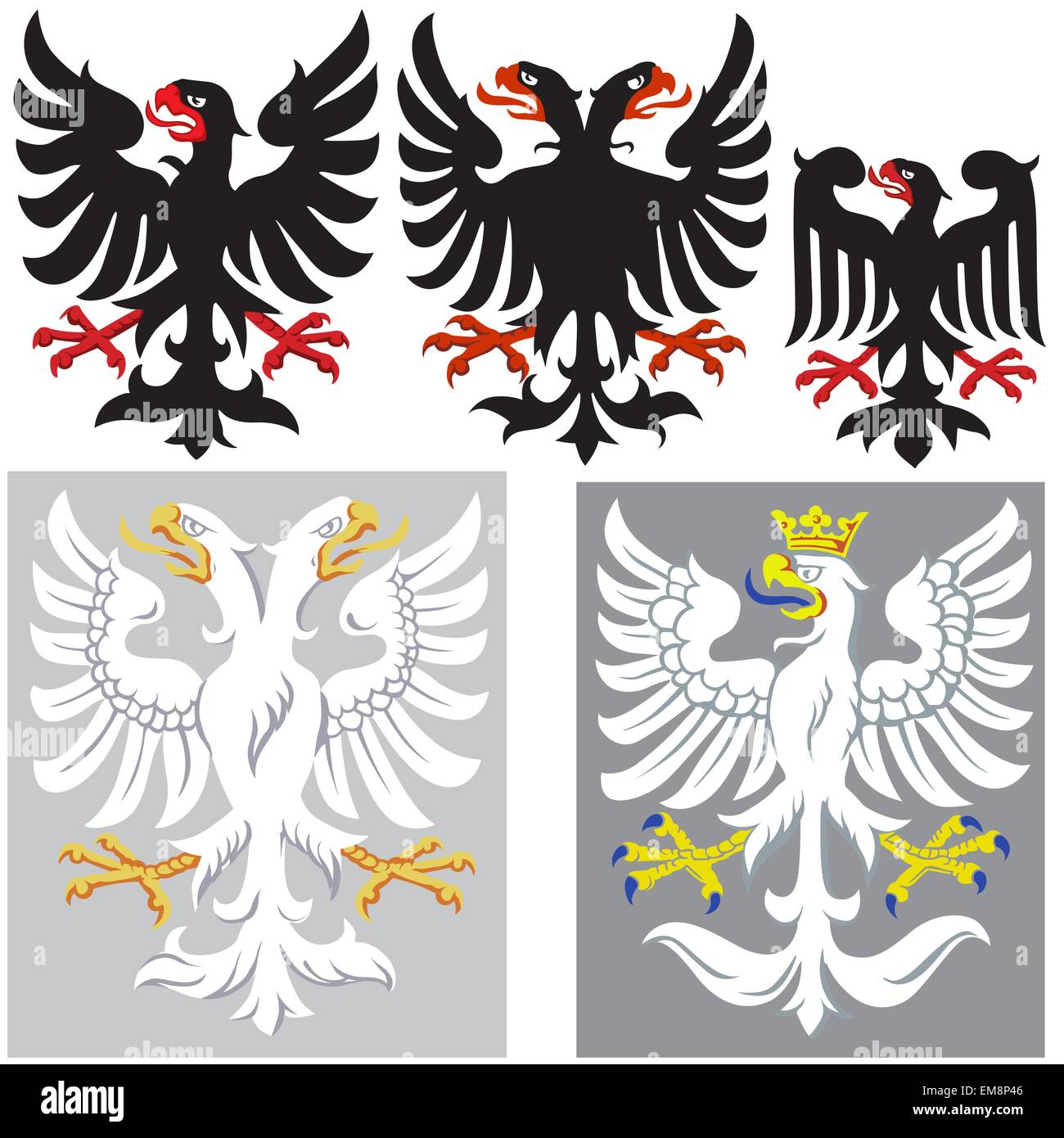 Wappen des vogels Stock-Vektorgrafiken kaufen - Alamy