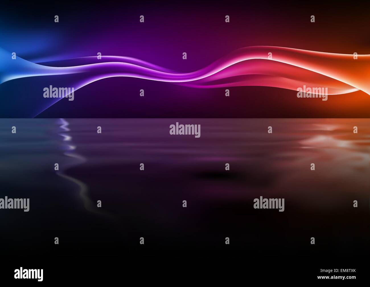 Abstract Illustration Rainbow Colored Waves Stockfotos & Abstract ...