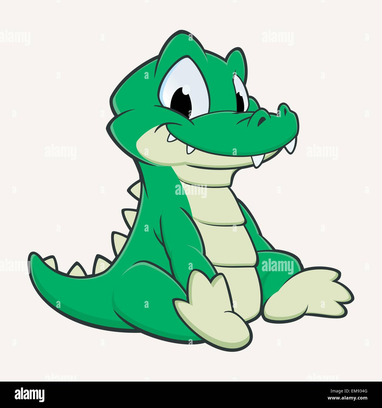 Baby crocodile cartoon illustration Stock-Vektorgrafiken kaufen - Alamy