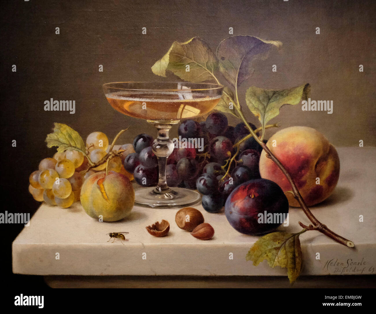 Stillleben mit Obst und Champagner - 1869 - Helen Searle ...