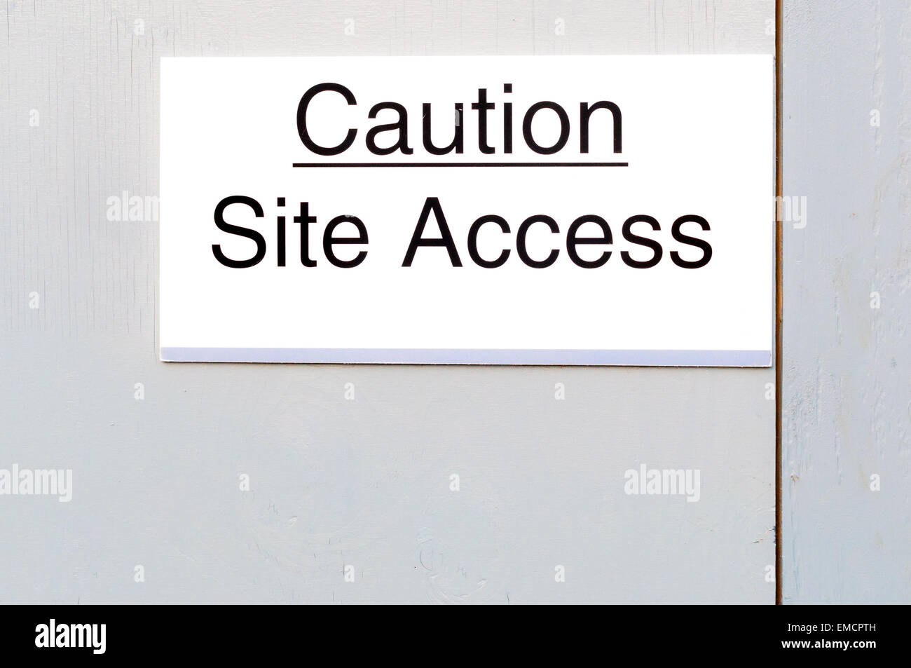 Eingang zur baustelle -Fotos und -Bildmaterial in hoher Auflösung – Alamy