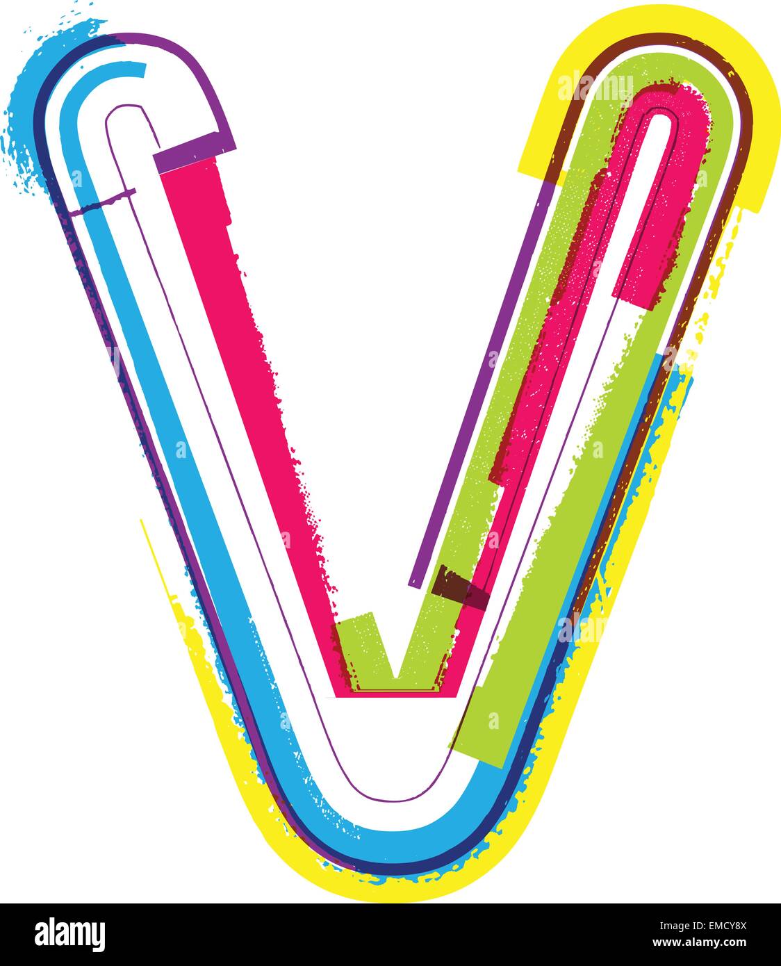 Graffiti alphabet buchstaben v Stock-Vektorgrafiken kaufen - Alamy
