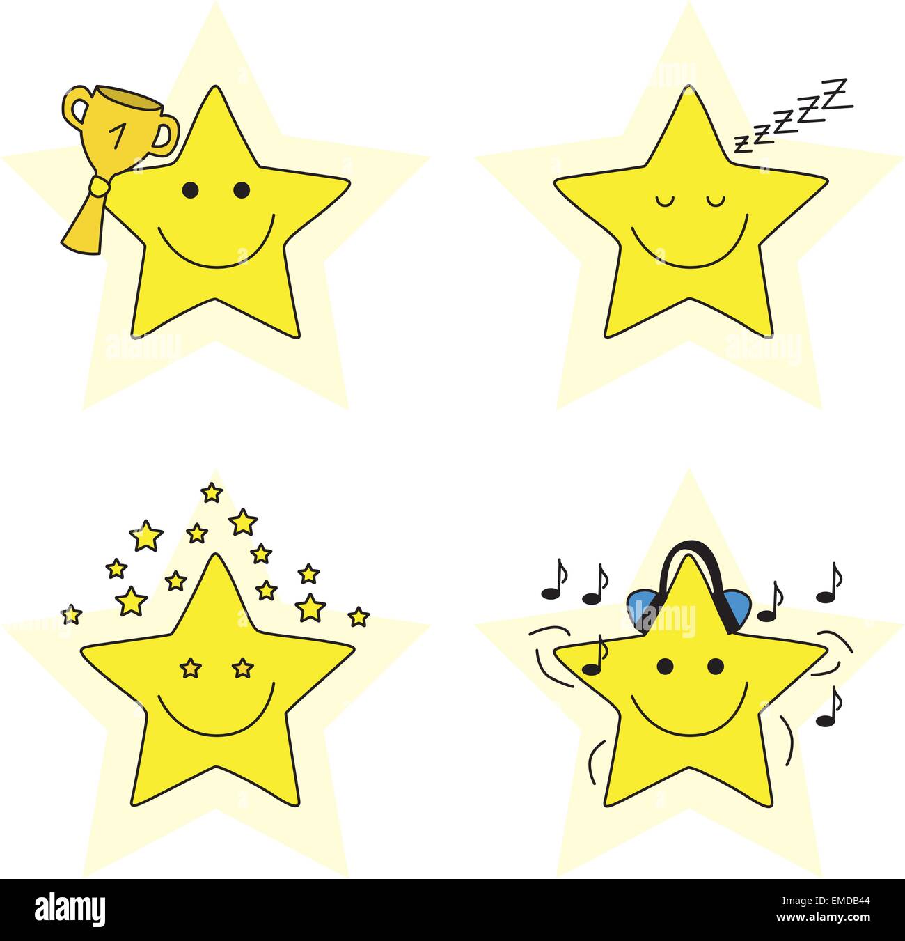 Cartoon stars -Fotos und -Bildmaterial in hoher Auflösung – Alamy