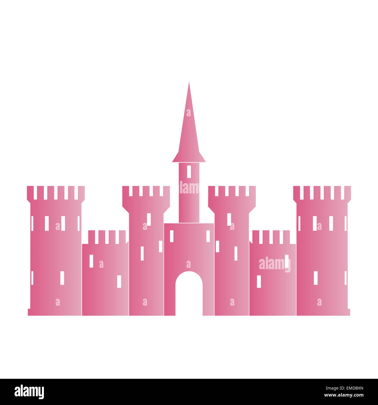 Abstrakte Burg Vektor-Logo Vorlage. Vektor-Illustration Stockfotografie ...