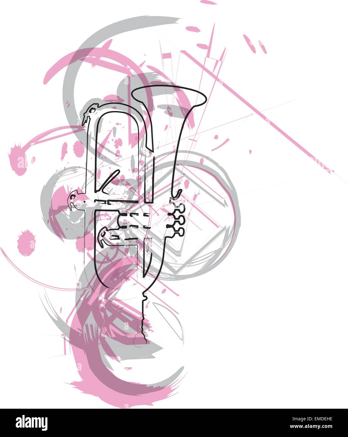 Vector de ilustración de instrumento musical Ausgeschnittene Stockfotos ...