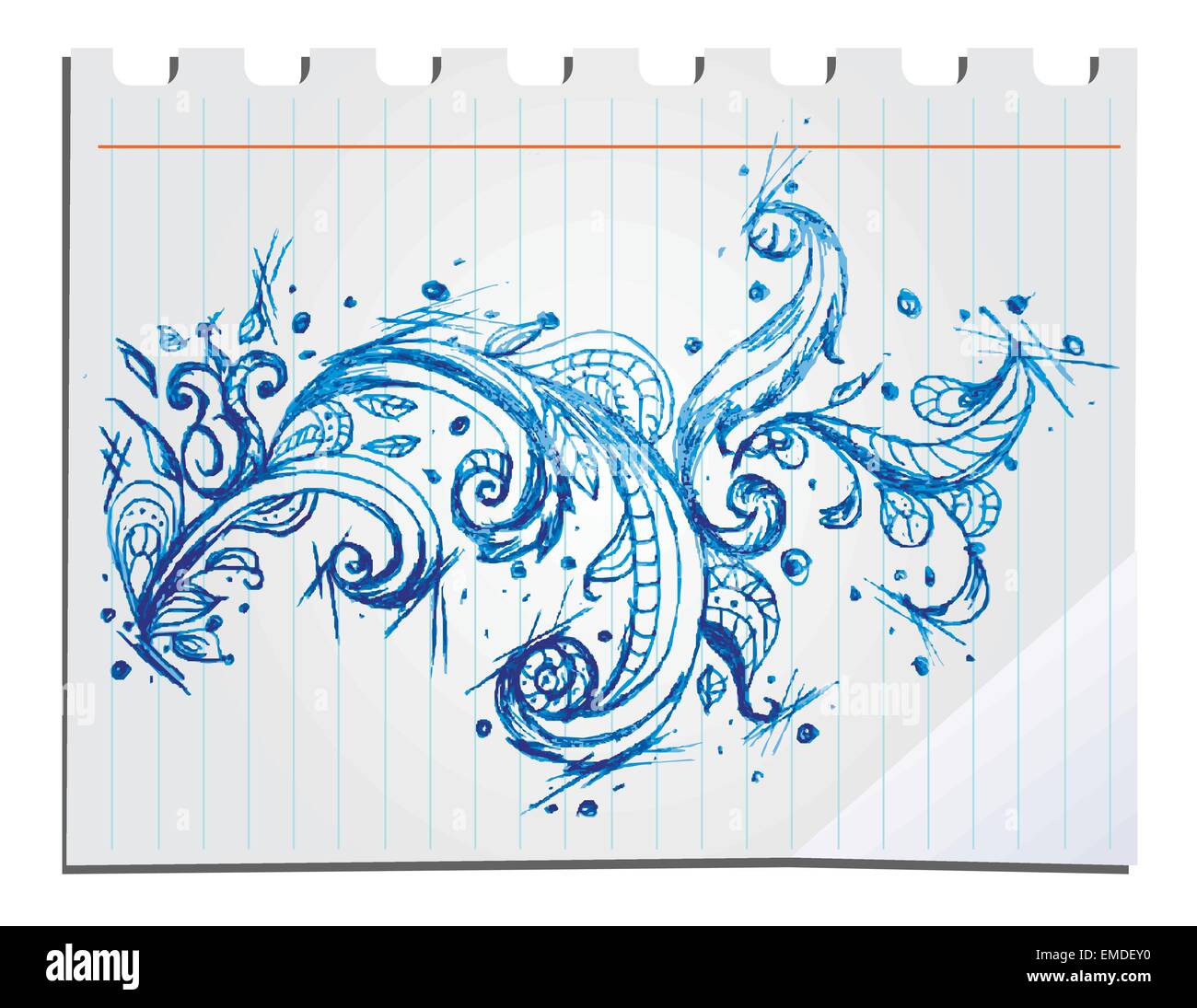 Hand gezeichnet Bleistiftskizzen Stock-Vektorgrafik - Alamy