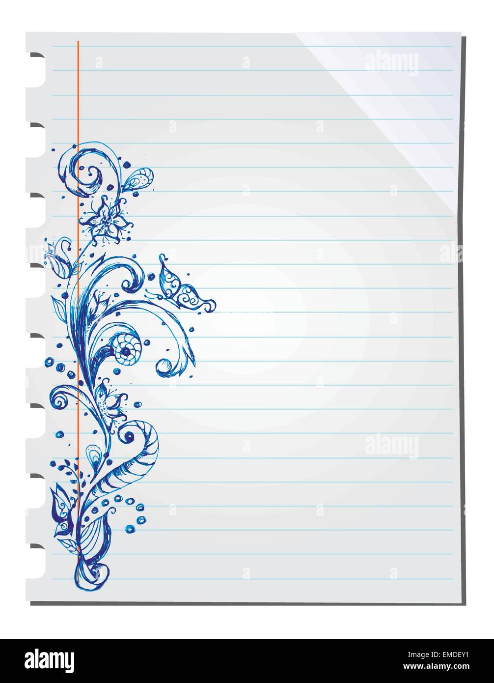 Hand gezeichnet Bleistiftskizzen Stock-Vektorgrafik - Alamy