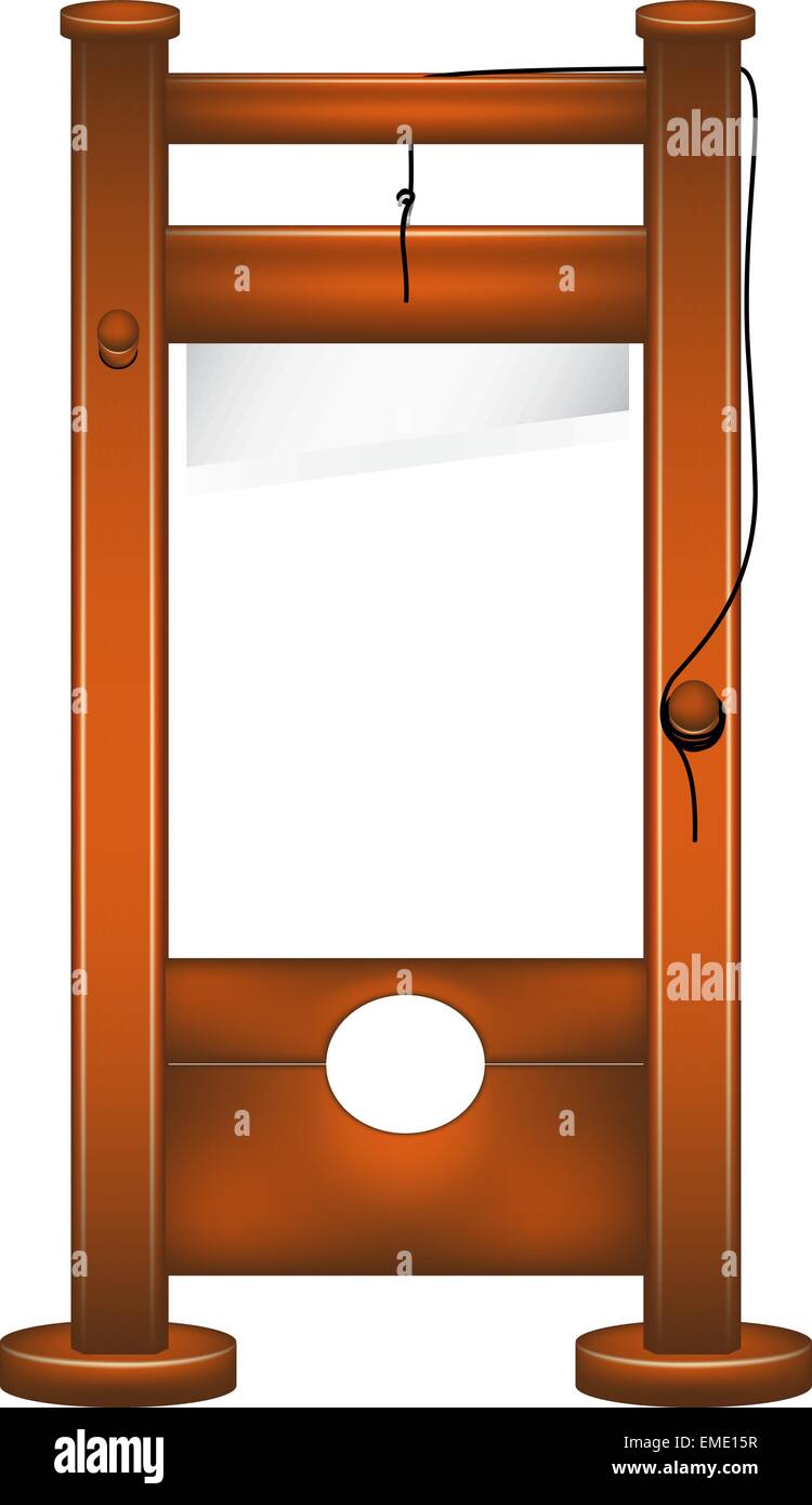 Hinrichtung Durch Guillotine Stock-Vektorgrafiken kaufen - Alamy