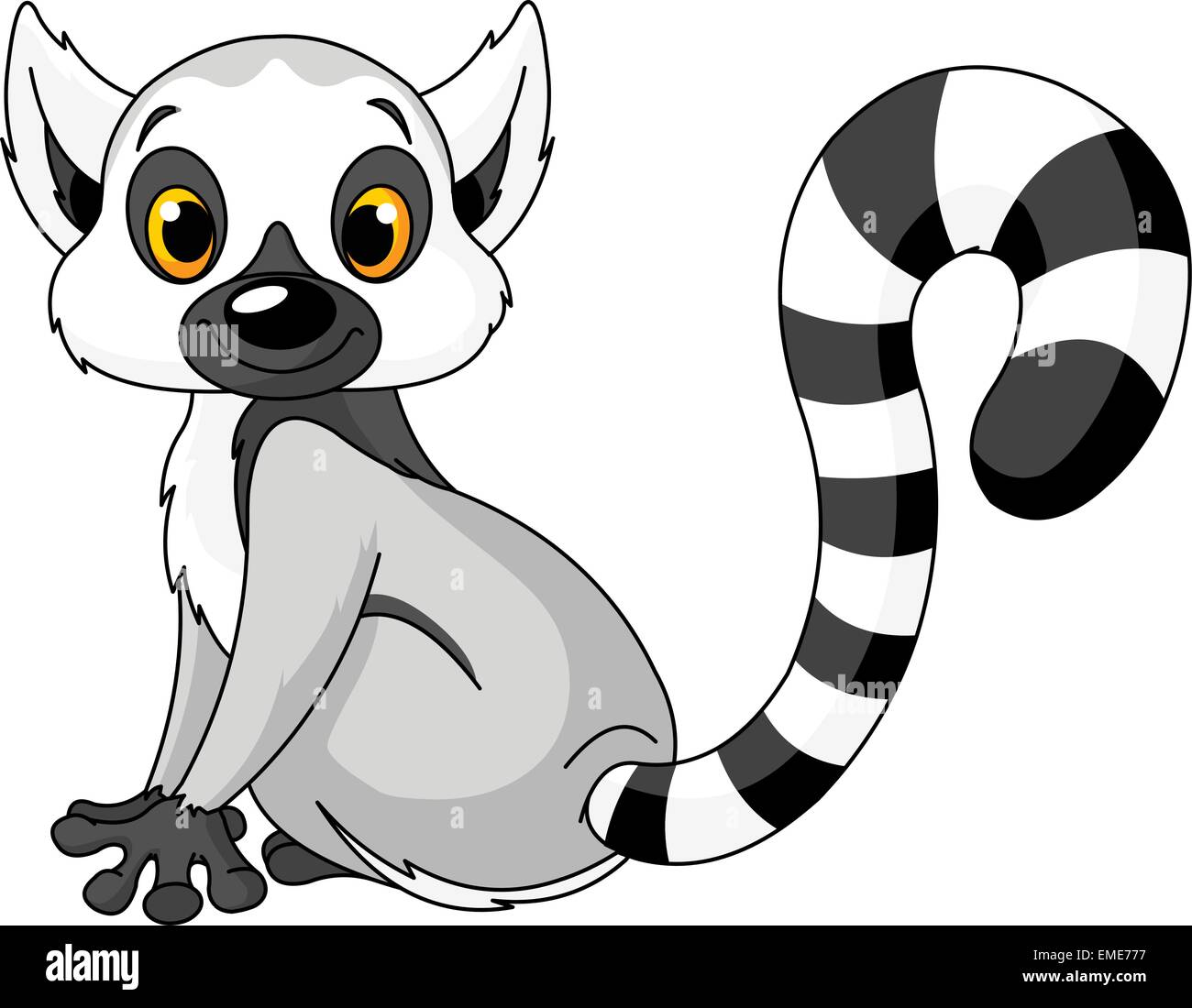 Lemur cartoon Stock-Vektorgrafiken kaufen - Alamy