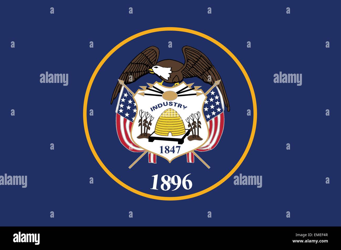 Utah flagge Stock-Vektorgrafiken kaufen - Alamy
