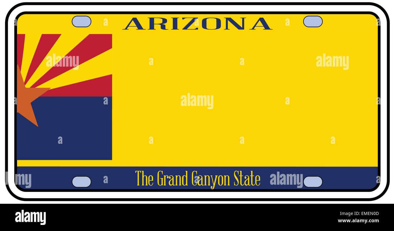 Arizona number plate Stock-Vektorgrafiken kaufen - Alamy