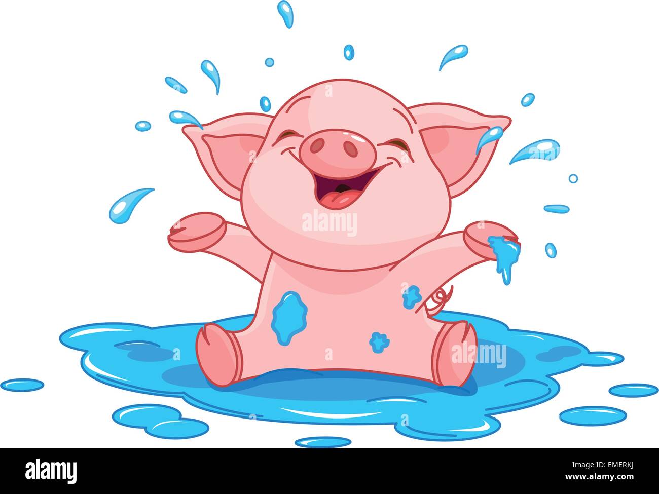 Schwein im dreck Stock-Vektorgrafiken kaufen - Alamy