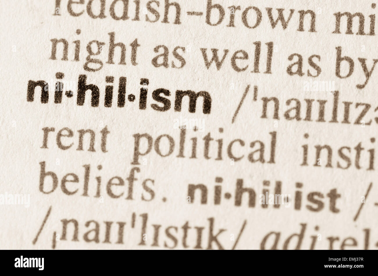 Definition des nihilismus -Fotos und -Bildmaterial in hoher Auflösung ...