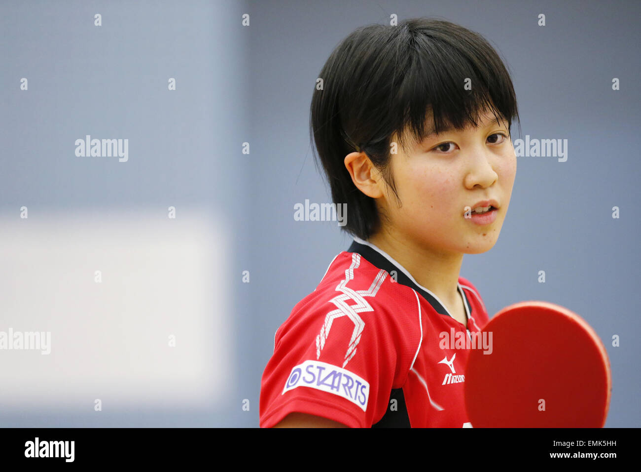 Tokyo im Ajinomoto National Training Center, Tokyo, Japan. 22. April 2015. Miu Hirano (JPN ...