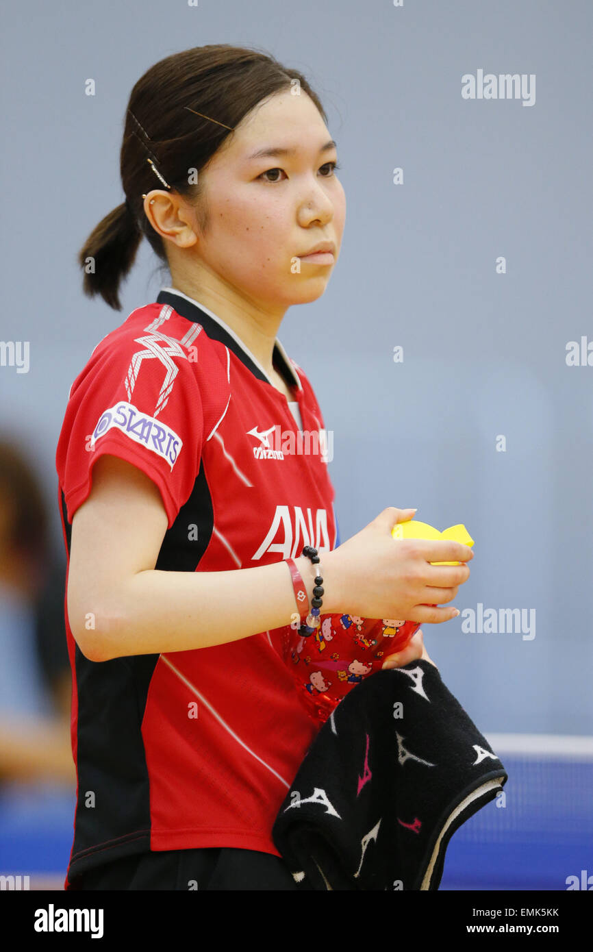 Tokyo im Ajinomoto National Training Center, Tokyo, Japan. 22. April 2015. Kasumi Ishikawa (JPN ...
