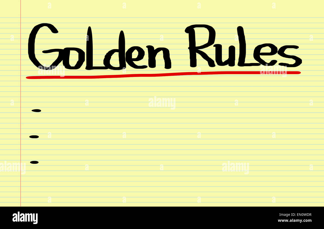 Golden rules -Fotos und -Bildmaterial in hoher Auflösung – Alamy