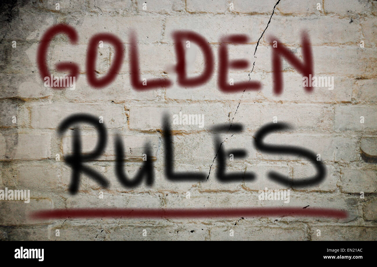 Golden rules -Fotos und -Bildmaterial in hoher Auflösung – Alamy