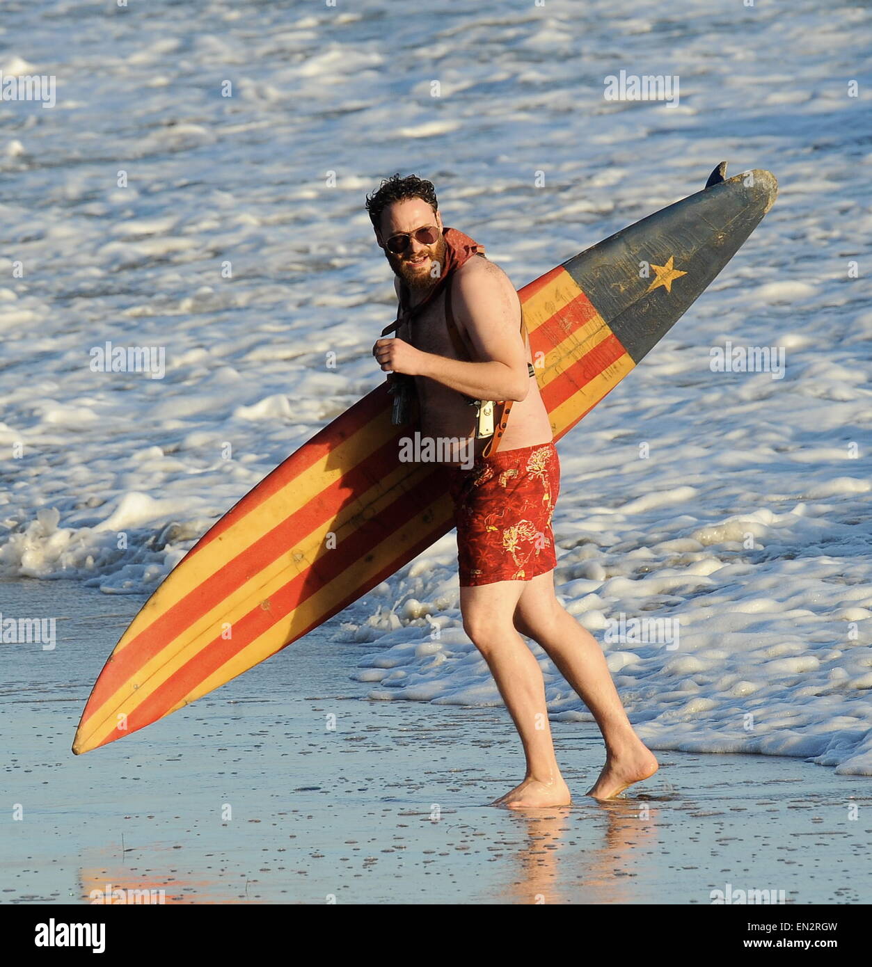Schauspieler Seth Rogen ist Schloss und am Strand und bereit für den ...