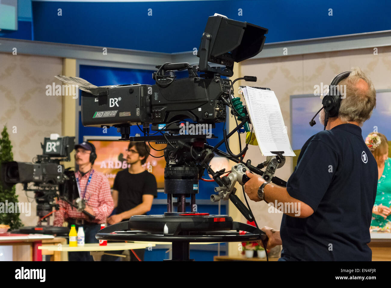 Aufzeichnung Fernsehsendung ARD-Buffet Stockfotografie - Alamy
