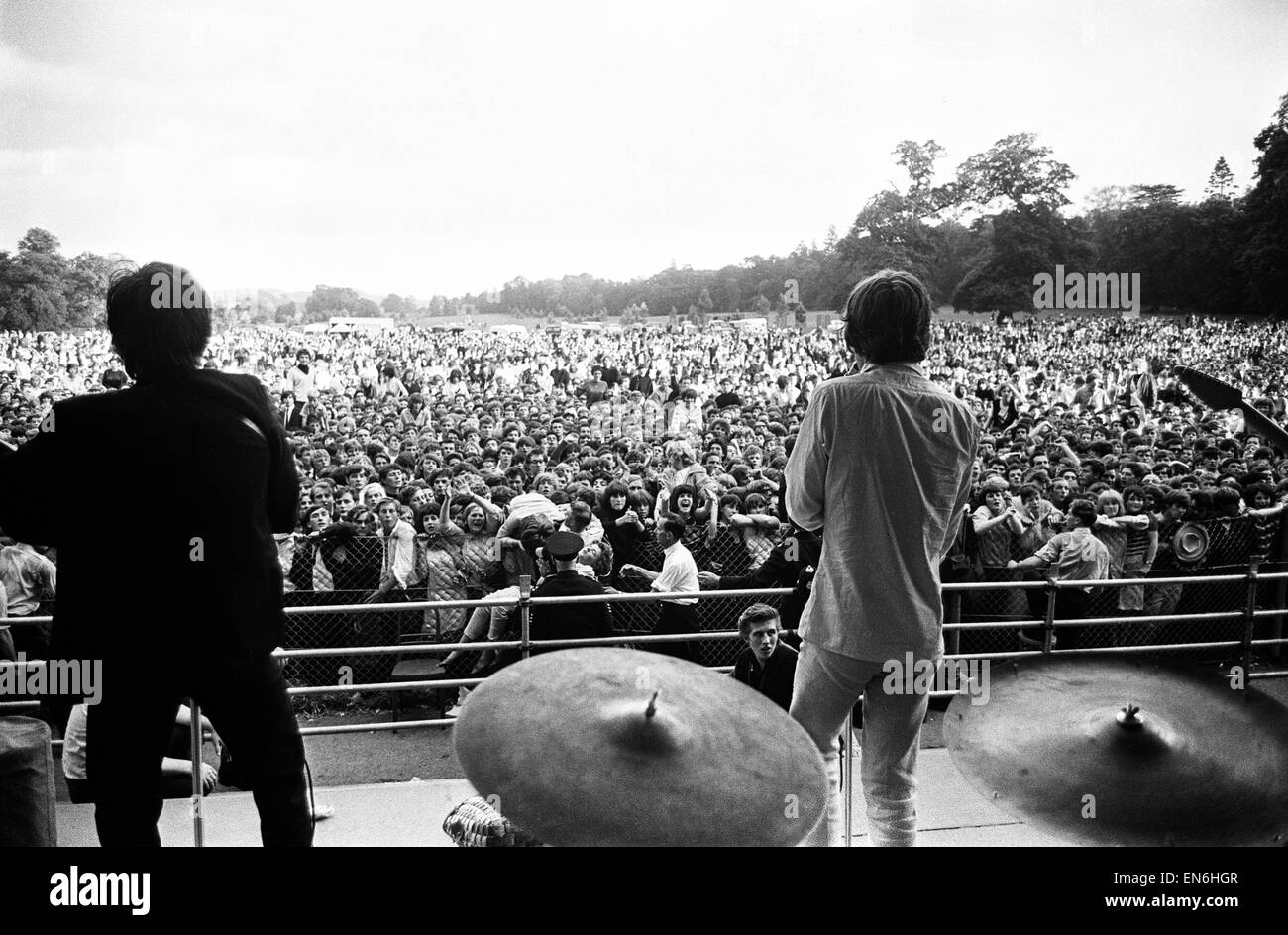 Die Rolling Stones in Longleat, Haus von Lord Bath. Keith Richards und ...