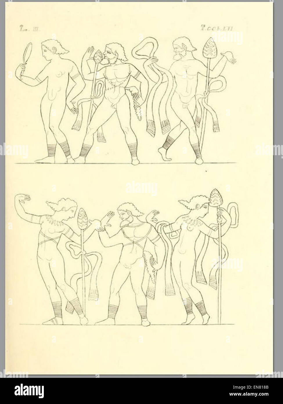 Eine Illustration aus dem Jahr 1835 aus Inghiramis „Pitture di vasi ...